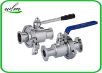 China Pharmaceutical Sanitary Ball Valves With Clamp Connection Ends , Diameter DN15-65 for sale