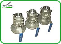 China Sanitary Hygienic Flanged Ball Valve Size DN15 To 200 For Red Wind Tanks for sale