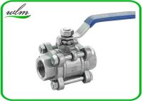 China Sanitary Manual Ball Valve , Three Piece Encapsulated Hygienic Ball Valves for sale
