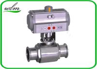 China Elegant Design Sanitary Ball Valves Stainless Steel , Pneumatic Actuated Ball Valve for sale