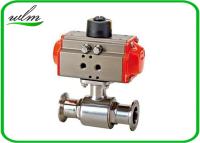 China Elegant Design Sanitary Ball Valves Stainless Steel , Pneumatic Actuated Ball Valve for sale