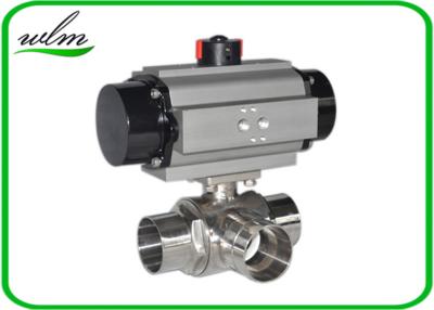 China L Or T Type Sanitary Ball Valves Butt Weld For Chemical Fluids And Pharmacy for sale