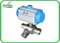 China L Or T Type Sanitary Ball Valves Butt Weld For Chemical Fluids And Pharmacy for sale