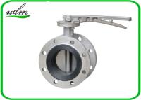 China Multiple Position Gripper Sanitary Butterfly Valve Adjustable ISO / DIN Connection Ends for sale