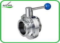 China Quick Install Tri Clamp Butterfly Valve For Wine Industries , ISO / DIN / BS Approved for sale