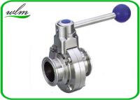 China Quick Install Tri Clamp Butterfly Valve For Wine Industries , ISO / DIN / BS Approved for sale