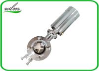 China Leakage Proof Sanitary Butterfly Valve Manual Or Pneumatic Type , Corrosion Resistance for sale