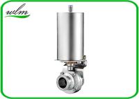 China Tri Clamp Sanitary Butterfly Valve With EP Finished Surface , Spring Return Actuation for sale
