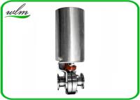 China Tri Clamp Sanitary Butterfly Valve With EP Finished Surface , Spring Return Actuation for sale