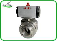 China Professional Sanitary Butterfly Valve , Stainless Steel Butterfly Valve Weld Connection End for sale