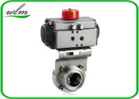 China Aluminium Actuator Pneumatic Butterfly Valve , Male / Female Threaded Butterfly Valves for sale