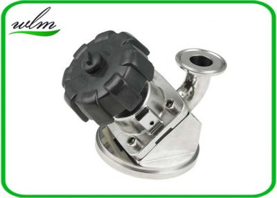 China Aseptic Tri Clamp Tank Bottom Valve Sanitary With Manual Turning Knob Operation for sale