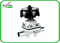 China Butt Welded Sanitary Diaphragm Ball Valve PTFE Seal Material , Minimized Dead Leg for sale