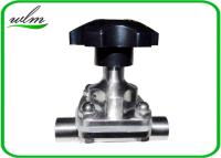 China Butt Welded Sanitary Diaphragm Ball Valve PTFE Seal Material , Minimized Dead Leg for sale