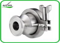 China Pharmaceutical Sanitary Stainless Steel Check Valve With Acid And Corrosion Resistance for sale