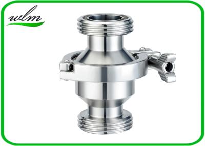 China Hygienic Grade Sanitary Check Valve With Male Thread Connection , High Sealing Function for sale