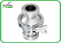 China Hygienic Grade Sanitary Check Valve With Male Thread Connection , High Sealing Function for sale