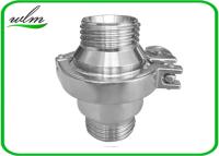 China Hygienic Grade Sanitary Check Valve With Male Thread Connection , High Sealing Function for sale