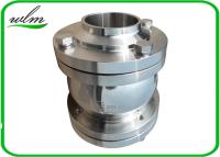China Three Pieces Sanitary Flanged Check Valve / One Way Check Valve For Pure Medium for sale