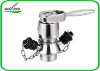 China Butt Weld Stainless Steel Sample Valve Sanitary Smooth Surface , Manual Joystick Operation for sale