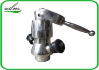 China Butt Weld Stainless Steel Sample Valve Sanitary Smooth Surface , Manual Joystick Operation for sale