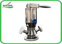 China Aseptic Sanitary Sample Valve , Tri Clamp Sample Valve For Brewery Industry for sale