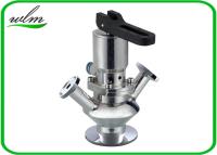 China Aseptic Sanitary Sample Valve , Tri Clamp Sample Valve For Brewery Industry for sale