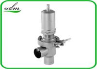 China Butt Weld Sanitary Pressure Relief Valve with Spring Return Configuration , Slight Opening for sale