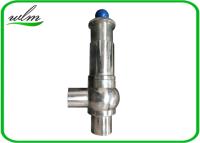 China Butt Weld Sanitary Pressure Relief Valve with Spring Return Configuration , Slight Opening for sale