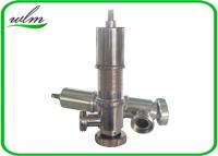 China High Sanitation Hygienic Pressure Relief Valve Manual Gear Powered , Union Connection for sale