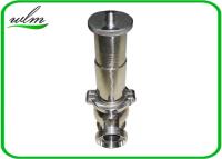 China High Sanitation Hygienic Pressure Relief Valve Manual Gear Powered , Union Connection for sale