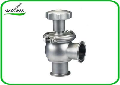 China Hygienic Sanitary Manual Flow Regulating Valve Butt Weld / Tri Clamp Connection Ends for sale