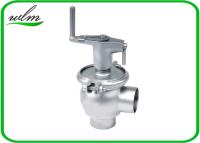 China Hygienic Sanitary Manual Flow Regulating Valve Butt Weld / Tri Clamp Connection Ends for sale
