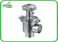China Hygienic Sanitary Manual Flow Regulating Valve Butt Weld / Tri Clamp Connection Ends for sale