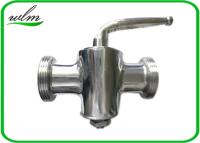 China 10 Bar Hygienic Valves Straight Way Three Way Plug Valve With Rapid Assembly for sale