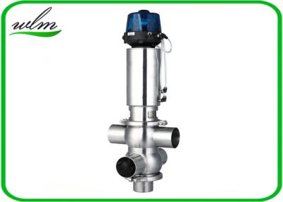 China Weld Pneumatic Hygienic Valves , Single Double Seat Unique Mixproof Valve for sale
