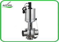 China Weld Pneumatic Hygienic Valves , Single Double Seat Unique Mixproof Valve for sale