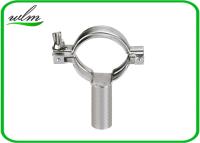 China Weld / Threaded Sanitary Pipe Fittings Stainless Steel Pipe Hangers Firm Connection for sale
