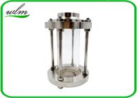 China Straight Tube Sanitary Sight Glass Butt Weld Connection For For High Temperature Pipe System for sale