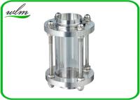 China Straight Tube Sanitary Sight Glass Butt Weld Connection For For High Temperature Pipe System for sale