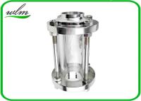 China Straight Tube Sanitary Sight Glass Butt Weld Connection For For High Temperature Pipe System for sale