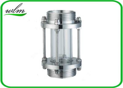 China Sanitary Straight / Inline Pipe Sight Glass Male Thread Connection , Reducing Shaped for sale