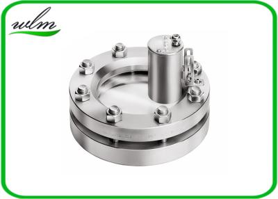 China 10 Bar Sanitary Flanged Sight Glass For Tanks , Explosion - Proof Design for sale