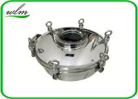 China Sight Glass Stainless Steel Manhole Cover High Pressure Elliptical Shaped for sale