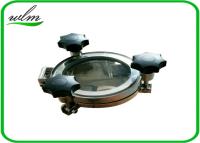 China Sight Glass Stainless Steel Manhole Cover High Pressure Elliptical Shaped for sale