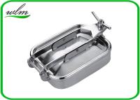 China Manway Stainless Steel Manhole Cover / Sanitary Manhole Cover Rectangular Square Shape for sale