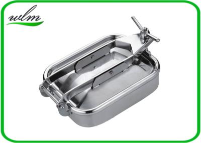 China Manway Stainless Steel Manhole Cover / Sanitary Manhole Cover Rectangular Square Shape for sale