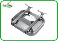 China Manway Stainless Steel Manhole Cover / Sanitary Manhole Cover Rectangular Square Shape for sale