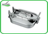 China Manway Stainless Steel Manhole Cover / Sanitary Manhole Cover Rectangular Square Shape for sale