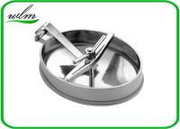 China 304 316L Stainless Steel Manhole Cover Sanitary Elliptical Shape For Hygienic Tank Vessels for sale